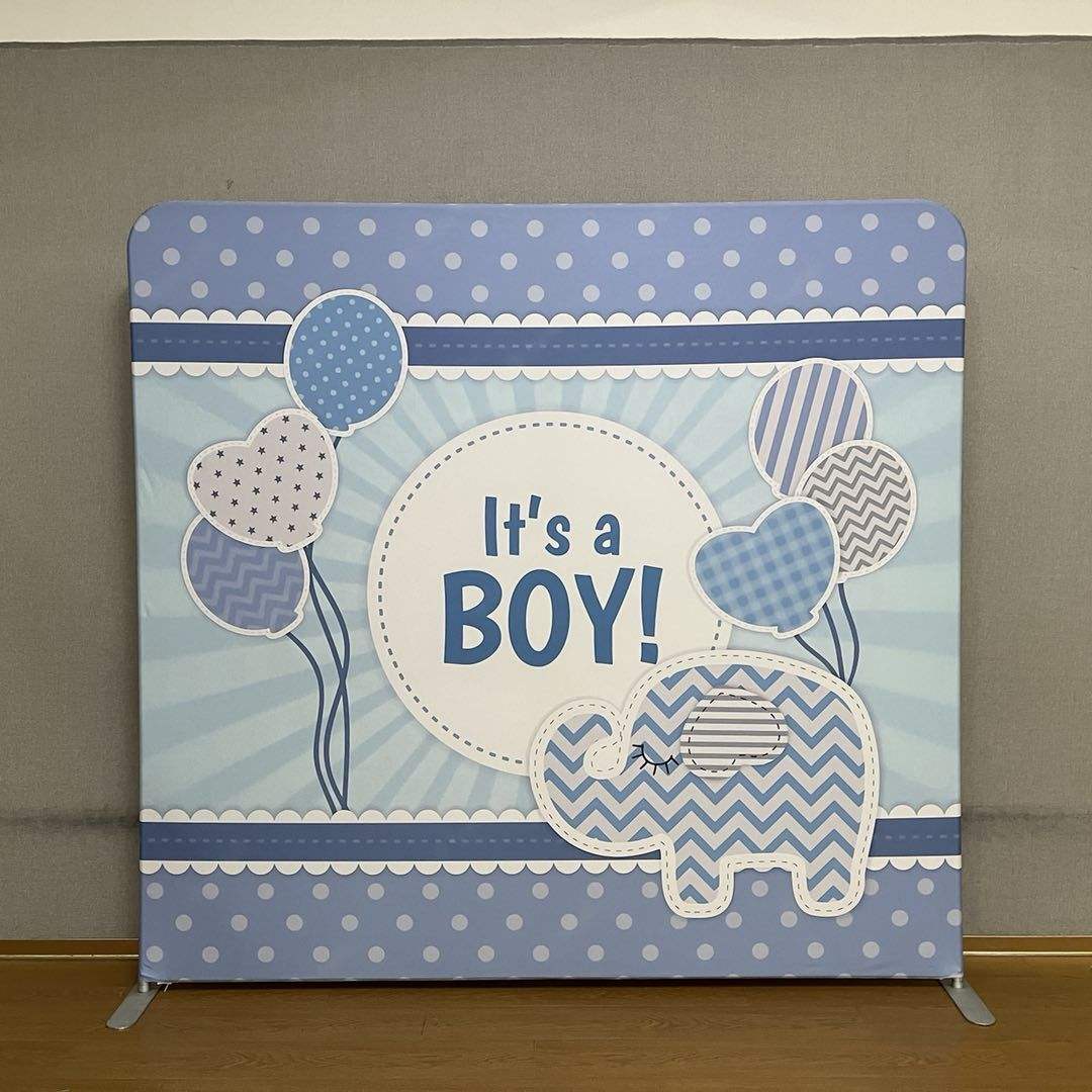 Custom Pillow Case Photo Booth Backdrop Vertical Tension Stands Fabric ...